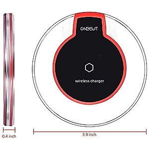 Wireless Charger Pad for iPhone 14 Plus/Pro Max/13/13 Pro Max/ 12 Mini/12 Pro Max/11/SE 2020/Xs Max/XR/X/8 Plus, Galaxy Note 20 Ultra/10+/9/8/S20 S21 S22 Ultra S10+ S10e