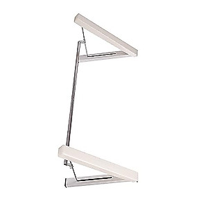 FECAMOS Laundry Hanger, Clothes Drying Rack White Rugged Punch Free Installation Folding Space Saving for Office (1Pcs)