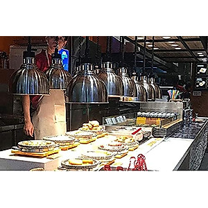 Commercial Heat Lamp Food Warmer Light Cafeterias Restaurants Chandelier2-Pack Heat Lamp Food Warmer Infrared Heating Bulb Food Holding & Warming Equipment Food Heat Lamp