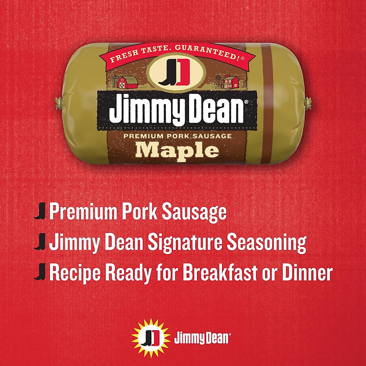 Jimmy Dean Premium Maple Pork Breakfast Sausage Roll, 16 oz