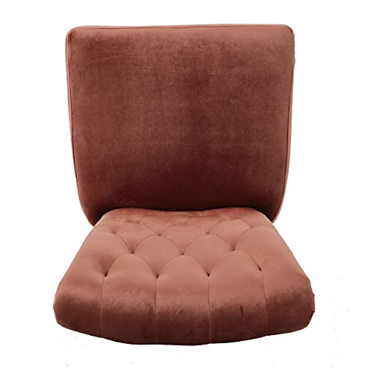 Christopher Knight Home Venetian Tufted Velvet Dining Chair, Blush / Dark Brown