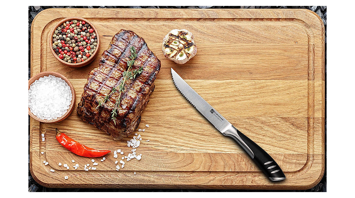 ALLWIN-HOUSEWARE W 8-Piece German High Carbon Steak Knife Set