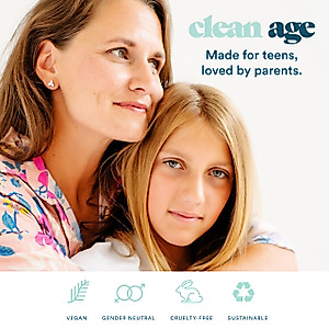 Clean Age 62 Count Mint Toothpaste Tabs (2 Count) & Bamboo Toothbrush (2 Count)