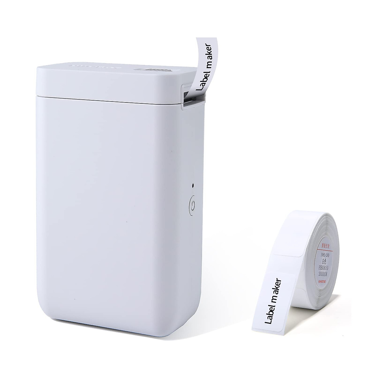 INeedIt D101 Label Maker Machine Portable Wireless Thermal Label Printer with Tape for Business, School, Office Organization, Home Storage, Larger Print Width 0.5 to 1 Inch, White