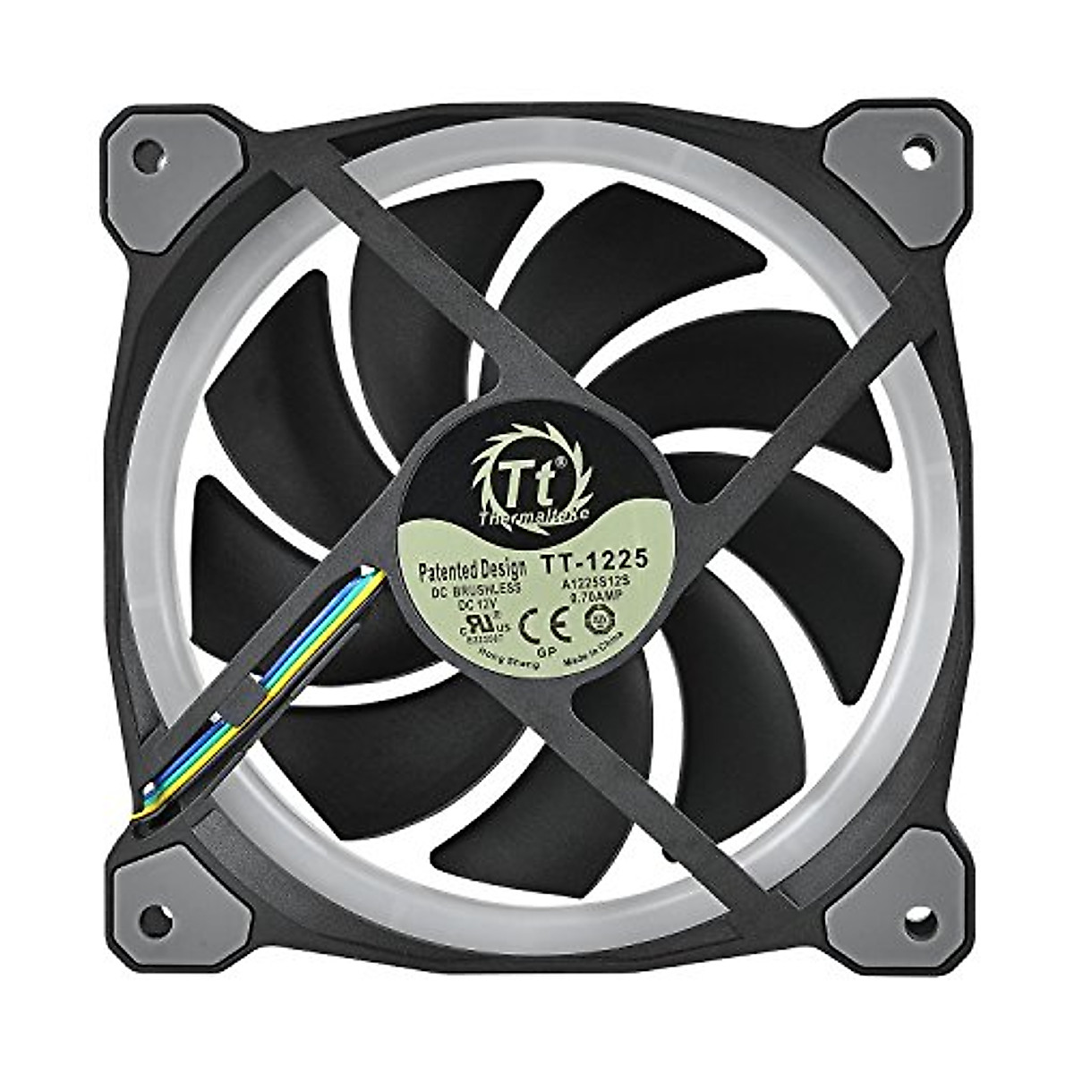 Thermaltake Riing Plus 12 RGB TT Premium Edition 120mm Software Enabled Circular 12 Controllable LED Ring Case/Radiator Fan - Five Pack - CL-F054-PL12SW-A
