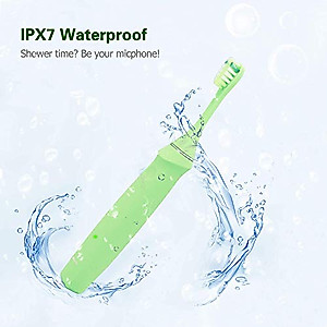 MICESHU Sonic Electronic Toothbrush for Adults, Cleaning with 3 Modes IP67 Waterproof Rechargeable Toohthbrush with 2pcs Replacement Dupont Brush Heads (Green)