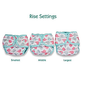 Thirsties Reusable Swim Diaper, Snap Closure, Palm Paradise Size Two (18-40 lbs)