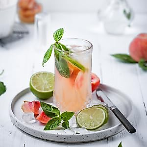 AmazWhip sparkling water maker, paired with CO2 gas canisters and 1L water bottles for Household soda water (White+ 2 canisters)