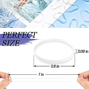 KANPRINCESS 1000PCS Hair Rubber Bands(clear)