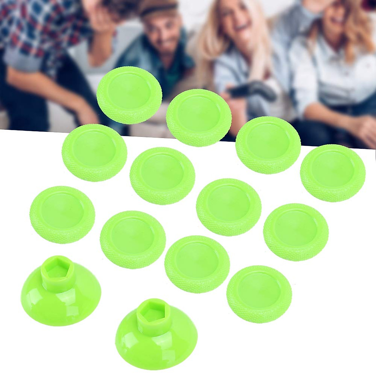 Universal Controller Rocker Cap PC+TPU Joystick Case Replaceable Joystick Cover Rocker Cap for PS4 Joystick(Green)