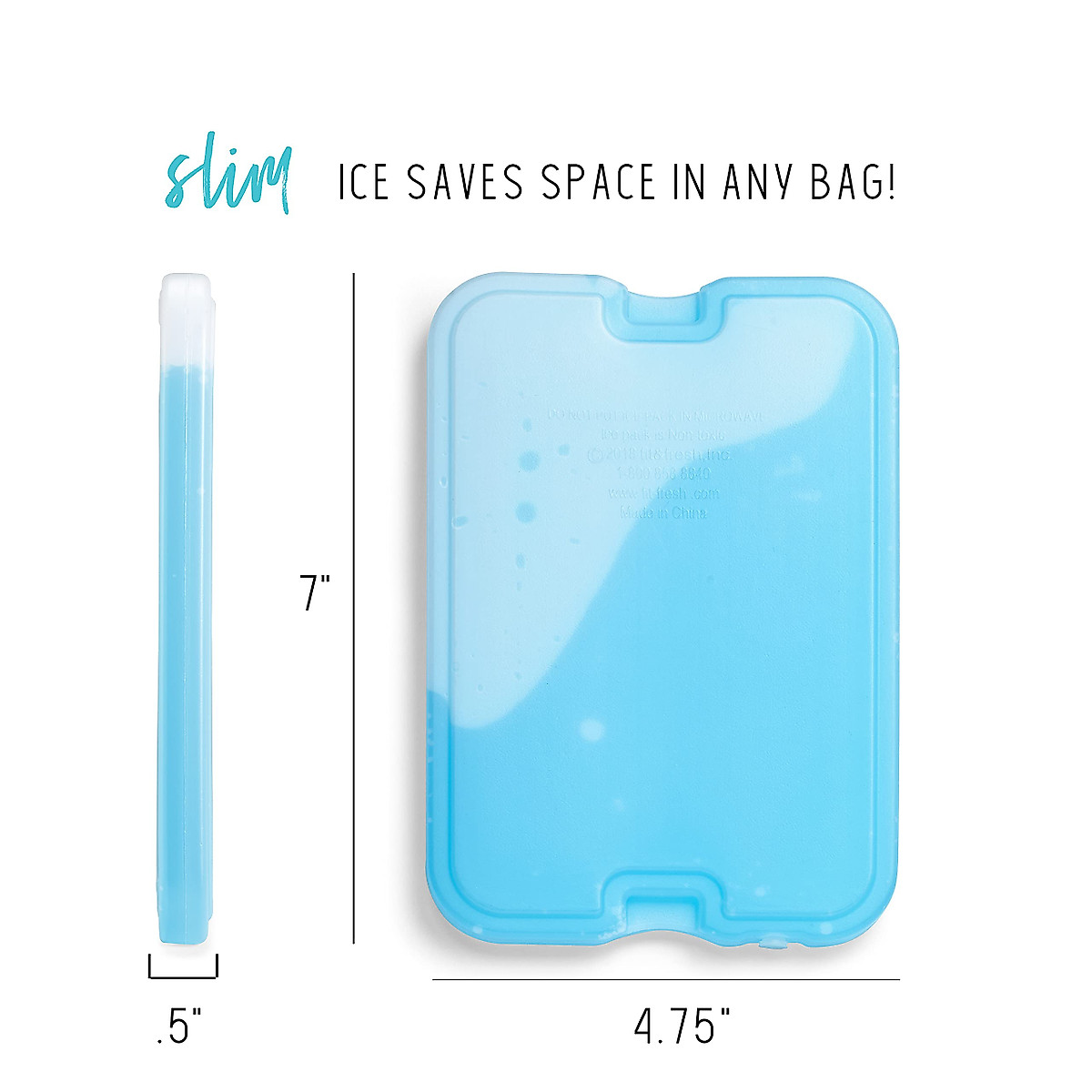 CleverMade Collapsible Cooler Bag with Shoulder Strap: Insulated Leakproof 30 Can Portable Soft Beverage Tote & Fit & Fresh XL Cool Coolers Freezer Slim Ice Pack for Lunch Box, Set of 4, Large, Blue