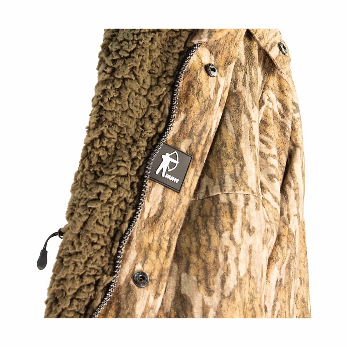 Rivers West Men's Hunting Waterproof Ambush Jacket, X-Large, Camo Bottomlands, (5649-BTM-XL)