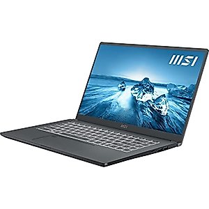 MSI Prestige 15 15.6" FHD Ultra Thin and Light Professional Laptop: Intel Core i7-1260P RTX 3050 Ti 32GB LPDDR4X 512 GB NVMe SSD, Thunderbolt 4, MicroSD Card Reader, Win 11 Pro: Carbon Gray A12UD-005