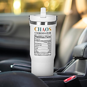 AXIARA Funny Gifts For Women Coworkers - 30oz Stainless Steel Insulated Tumbler with Lid and Handle - Birthday Thank You Gifts For Women Friends Coworkers Boss Colleagues Employee