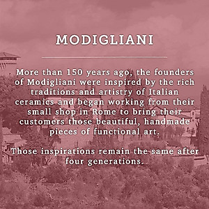 Handmade Italian 3 Wick Candle Scented Decorative Bowl w/Lid (4.25”) - Hand Painted Soy Candle Wax Inspired by Modigliani POP Collection – 40 Hour Burn Long Burn Candle w/Seaside Garden Scent