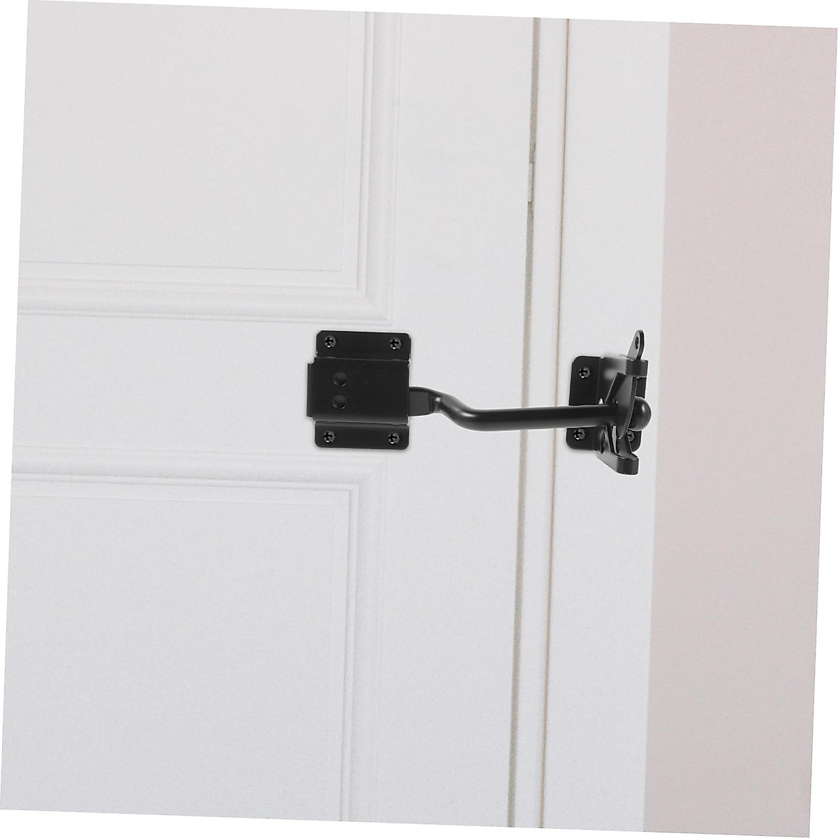 Housoutil 1 Set Hinges gate Latch for Wooden Fence Latch Hook Fence Latch gate Locks for Wooden Fence gate latches Heavy Duty gate Latch gate Handles Long Door Latch The Fence Carbon Steel