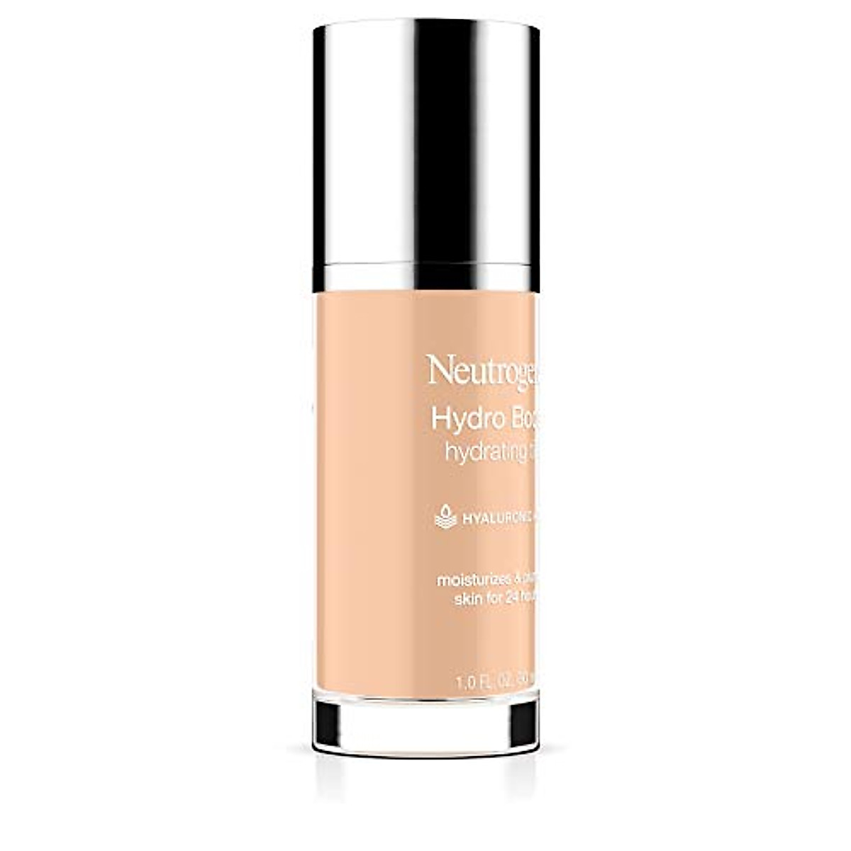 Neutrogena Hydro Boost Hydrating Tint with Hyaluronic Acid, Lightweight Water Gel Formula, Moisturizing, Oil-Free & Non-Comedogenic Liquid Foundation Makeup, 10 Classic Ivory, 1.0 fl. oz