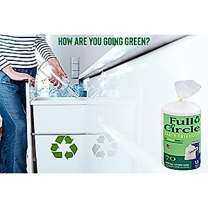 Full Circle - Recycling Tall Kitchen Trash Bags, 13 Gallon (70 Count) - Made in USA
