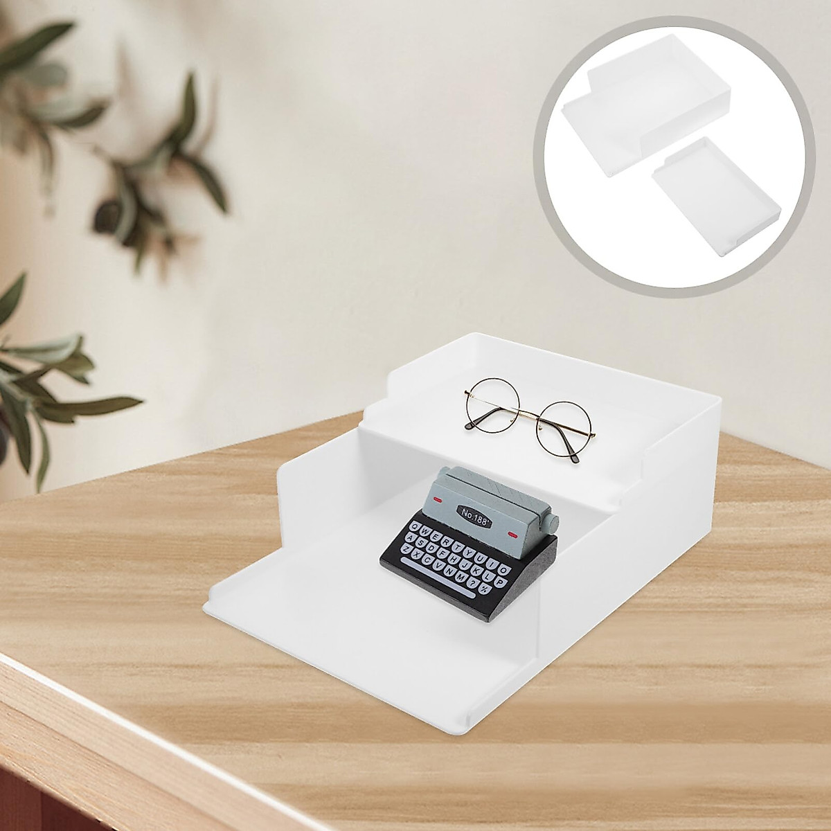 Cabilock 2pcs Desk Pen Holder Stand Office Supplies Office Pen Holder Office Supply Organizers and Storage Bins Desktop Stationery Organizer Desktop Makeup Container File Storage Shelf