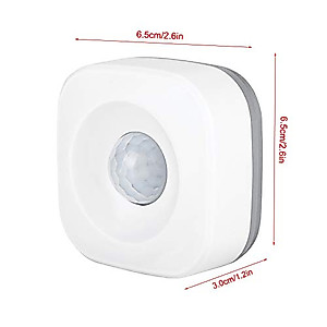 Sonew Pir Motion Sensor,Infrared Motion Detector with All-Round, Blindspot- Coverage for Indoor or Outdoor Use
