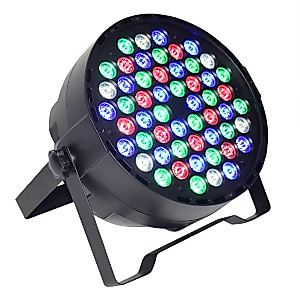 8PCS LED Stage Lights RGB - 54x3W DJ Par Lights,Gradient,DMX Controlled Sound Activated Auto,Strobe Wash Lights for Party Home Wedding Concert Church Festival Dance Floor Lighting