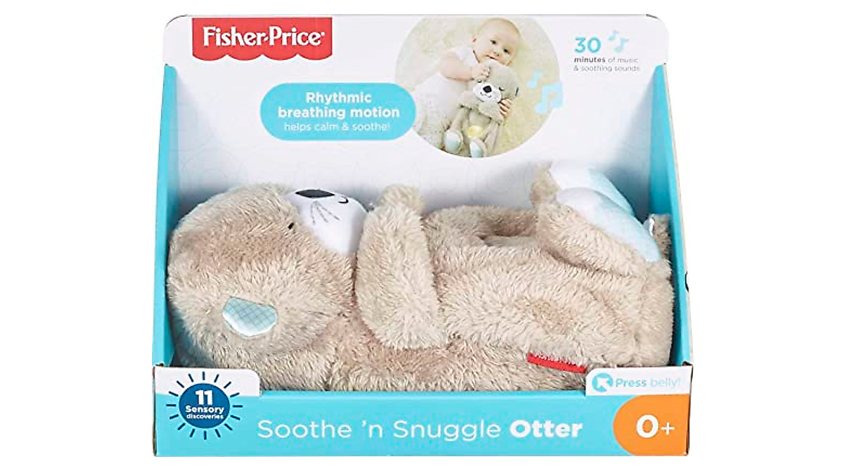 Fisher-Price Soothe 'n Snuggle Otter Baby Soother for Calm Sleep