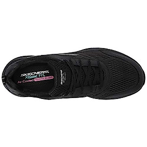 Skechers womens D'lux Walker-infinite Motion Sneaker, Black, 6 US
