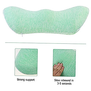 Hemoton 1Pc Lumbar Pillow Waist Pads Pillow for Home Pillow for Waist Orthopedic Pillow Tournure Support Cushion Memory Pillow Waist Support Cushion Tournure Pillow to Sleep Apple Green