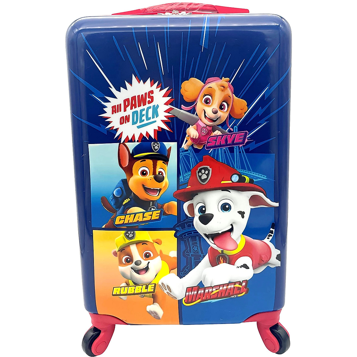 Fast Forward Kids Licensed Hard-Side 20” Spinner Luggage Lightweight Carry-On Suitcase (Paw Patrol) Carry-On 20 Inch