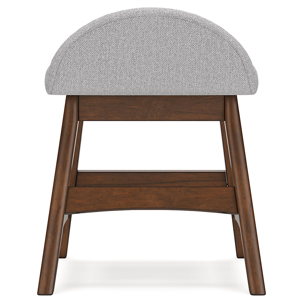 Signature Design by Ashley Lyncott Casual Upholstered Armless Home Office Desk Chair with Backless Design, Light Gray & Light Brown