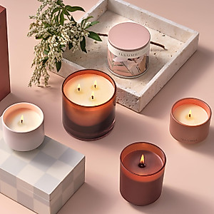 Illume Beautifully Done Essentials Terra Tabac Statement Glass Scented Soy Candle, 6" L x 3" W x 3" H