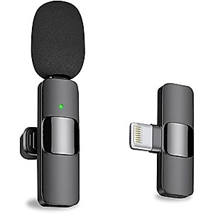 Dienmern Wireless Microphone for Microphone for Video Recording Lapel Lavalier Podcast Tiny Cordless Lav Portable Professional External Interview Clip On Microphone Wireless