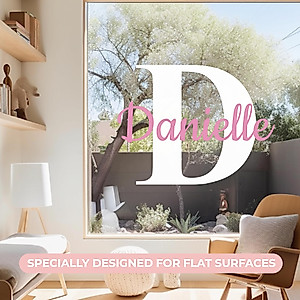 Multiple Font Personalized Name & Initial Vinyl Wall Decor I Nursery Wall Decal for Boy & Girl Decoration I Stickers Aesthetic I Multiple Options for Customization