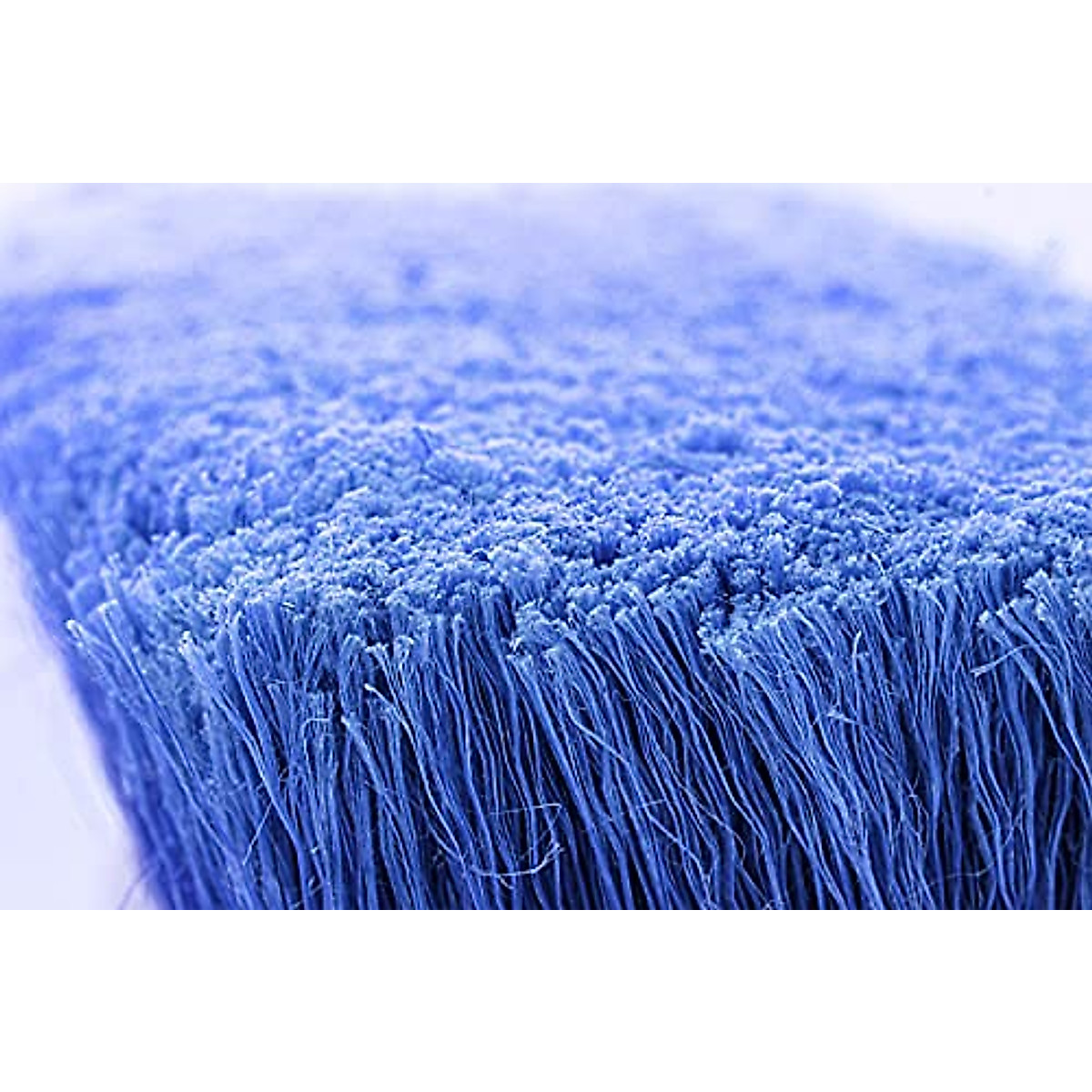 Guttermaster GM-215-8 Blue 8 Inch Oblong Medium Soft Flow Through Brush with Flagged Ends for RV's and Larger Vehicles