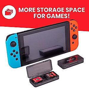 Starter Kit Accessories 14 pcs - Complete Bundle Set Compatible for Nintendo Switch Case Gaming Console
