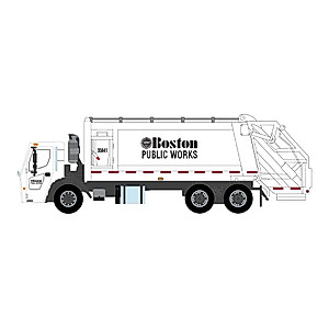 2020 Mack LR Rear Loader Refuse Truck, White - Greenlight 45160C - 1/64 Scale Diecast Car