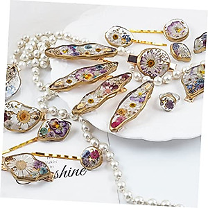 COHEALI 1 Set Crystal Hair Clips Stencils for Crafts Resin Tray Molds Resin Hair Clip Mold Hairpin Casting Molds Hairpin Mold Pendant Epoxy Resin Jewelry Irregular Silica Gel