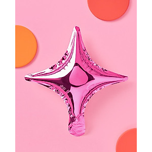 xo, Fetti Pink Sparkle Foil Birthday Balloon - 6 pc | Bday Party Decorations, Bachelorette, Graduation, Bachelorette, Wedding, Photo Booth