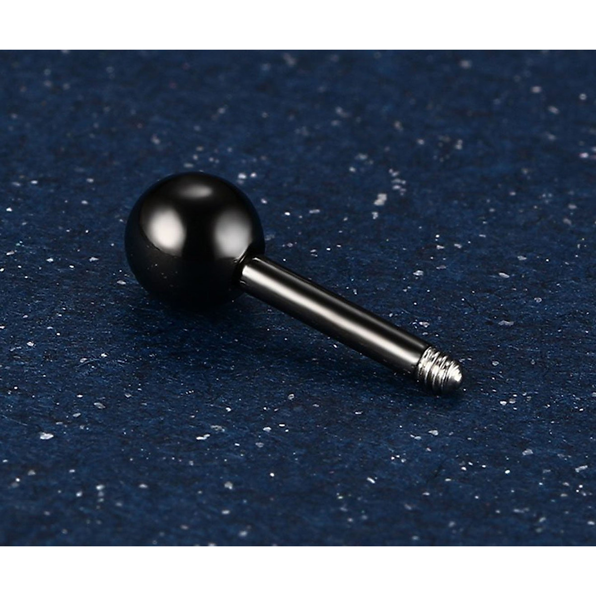 Tanyoyo 4mm Surgical Stainless Steel Ear Piercing Studs Earrings sets 6 Pair Mixed Colors High Polished 16G