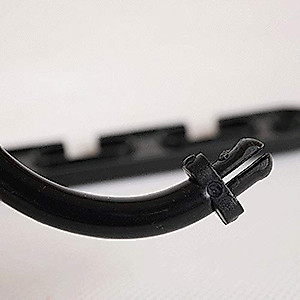 ExhilaraZ Hot New Clothes Trouser Hanger Plastic Multifunction Space Saving 5 Holes Rack Organizer Black