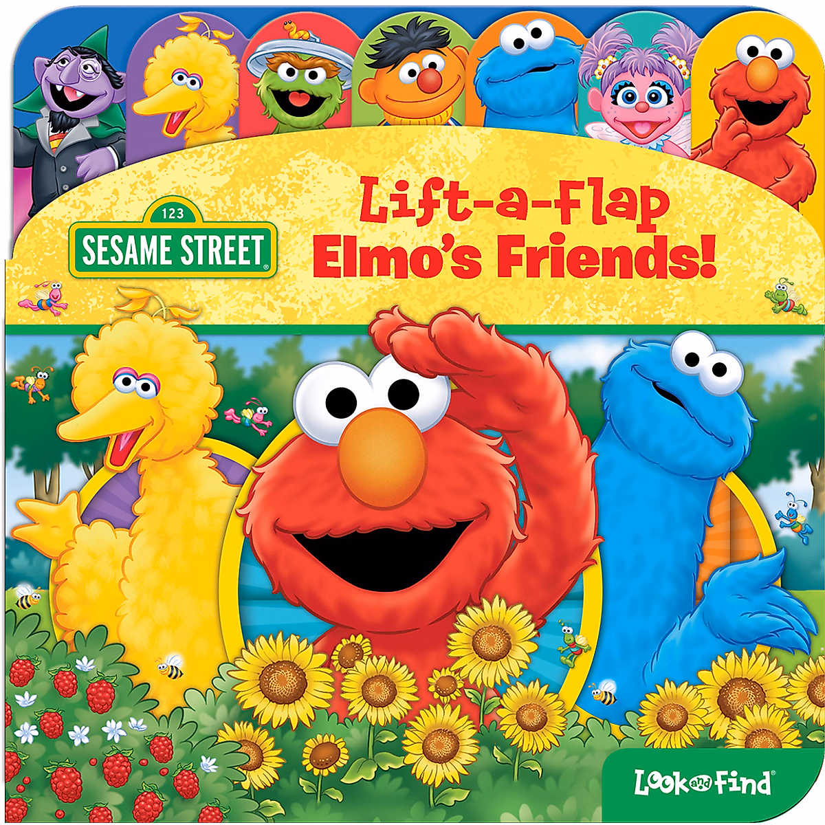 Sesame Street - Elmo, Big Bird, and More! - Lift-a-Flap Look and Find Activity Book - PI Kids