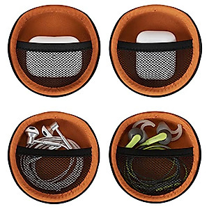 Geekria Shield Headphones Case for in-Ear Headphones, Replacement Hard Shell Travel Carrying Bag with Cable Storage, Compatible with JayBird, Bose SoundSport, Jabra Headsets (Black)