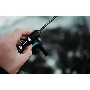 13 FISHING - Tickle Stick - Ice Fishing Rod - Gen 3 - 38" L (Light) - Hole Hopper Rod - 1/16-1/8oz - PC2 Flat-Tip Blank - TS3-38L Black