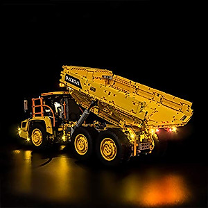 T-Club Upgrade Light Kit LED Lights for Lego 42114 Technic 6x6 Volvo Articulated Hauler RC Truck (Not Include Lego Model) (Upgrade Style)