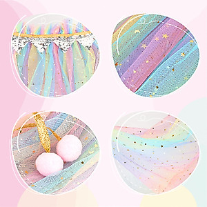 10 Pieces Princess Cape Set Dress up Clothes for Little Girls Party Cosplay Cloak with Jewelry Tiara Crown Wand Gloves