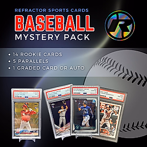 Generic Baseball Mystery Hot Pack - 20 Cards - 1 Graded Card/AUTO - 14 RCS - 5 Parallels
