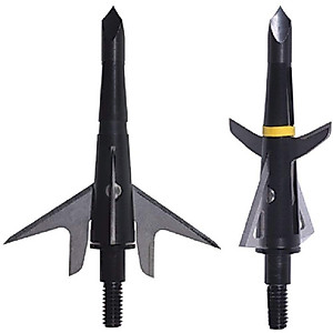 Swhacker 4 Blade Hybrid Broadhead 100 Gr. 1.75in. 3 PK. Black, One Size