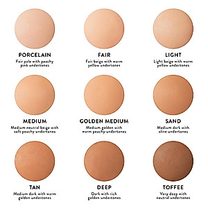 LAURA GELLER NEW YORK Baked Double Take Powder Foundation - Porcelain - Buildable Medium to Full Coverage - Matte Finish
