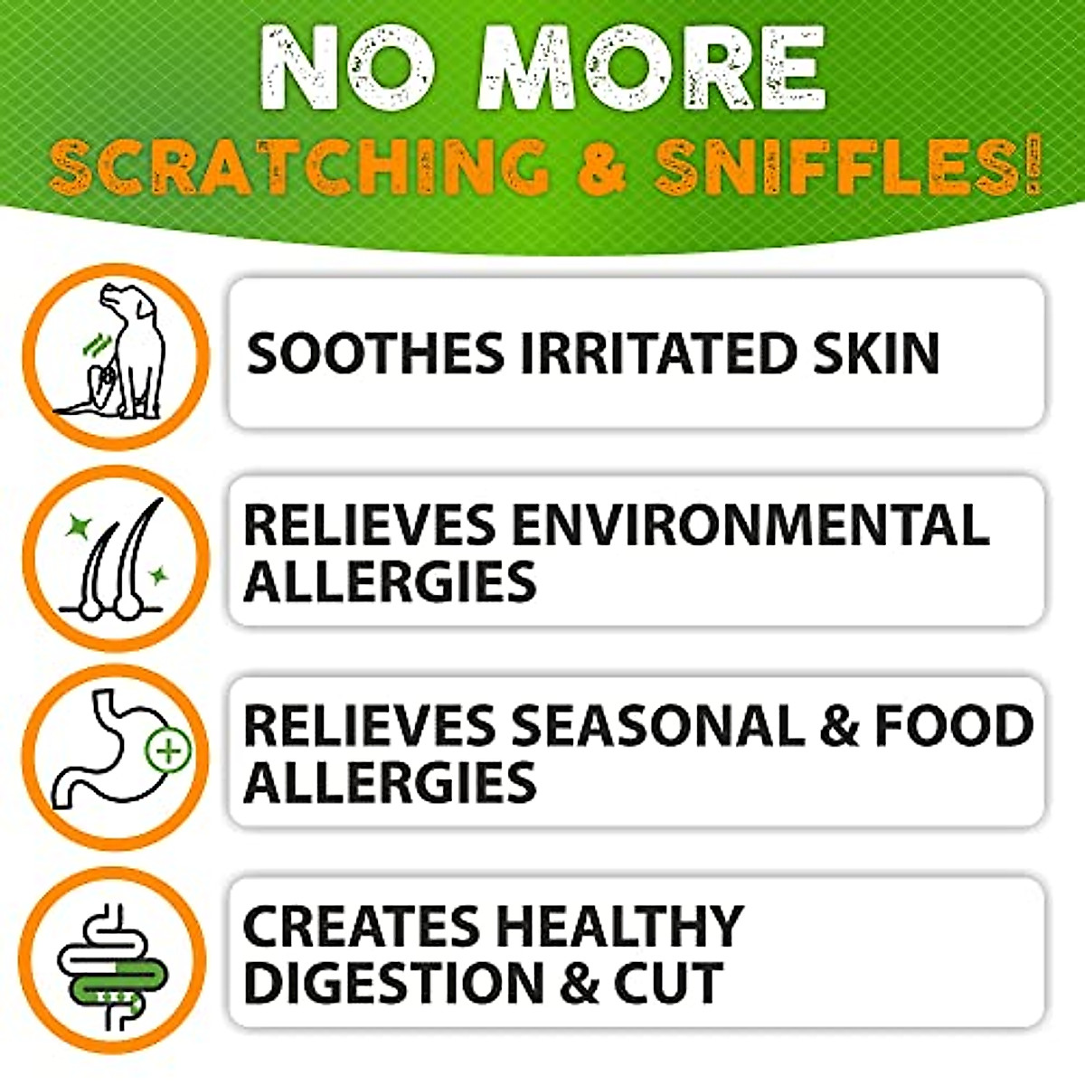 Dog Allergy Relief Chews - Dog Itch Relief - Omega 3 Fish Oil + Probiotics - Itchy Skin Relief - Seasonal Allergies - Anti Itch Support & Hot Spots - Immune Supplement for Dogs