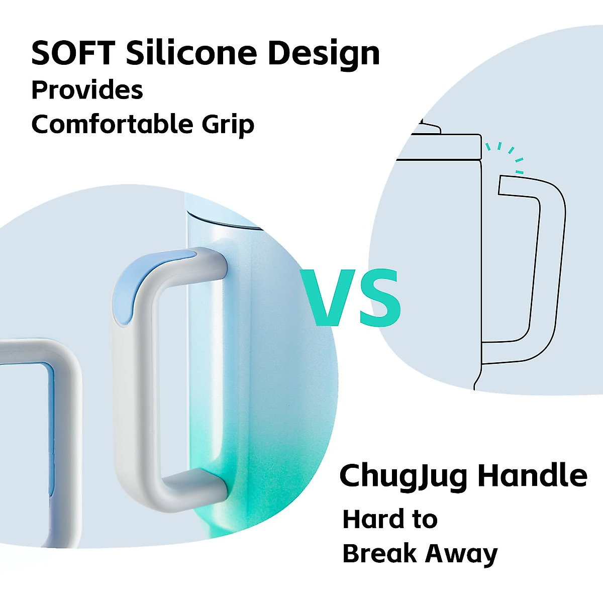 40 oz Tumbler with Handle and Straw Lid, Reusable Leak-Proof Insulated Tumblers, Stainless Steel Coffee Tumbler Cups, Travel Mug for Home Office, Keep Cold 34Hrs, Cup Holder Friendly(Arctic Forest)